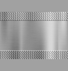 Metal texture realistic 3d samples collection Vector Image