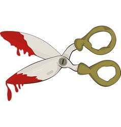 Bloody knife Royalty Free Vector Image - VectorStock