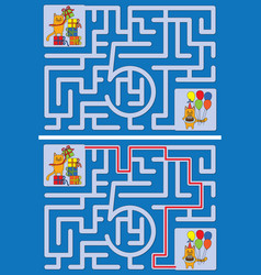 Maze number 8 Royalty Free Vector Image - VectorStock