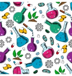 Pharmacy seamless pattern Royalty Free Vector Image