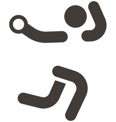 Handball icons Royalty Free Vector Image - VectorStock