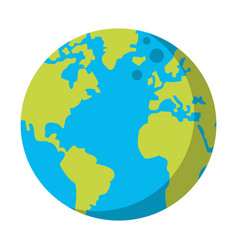 Many animals round world on white background Vector Image