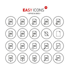 Contacts business icons email address user web Vector Image