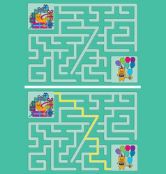 Maze number 8 Royalty Free Vector Image - VectorStock