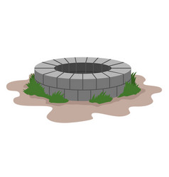 Boy take water in the well Royalty Free Vector Image