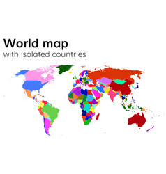 World map Royalty Free Vector Image - VectorStock