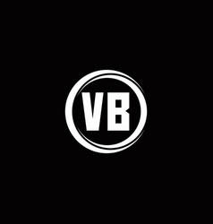 Vb logo monogram design template Royalty Free Vector Image