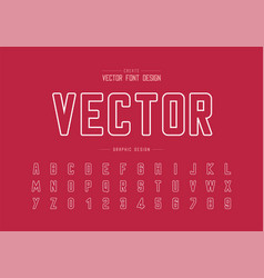 Modern playful fun font and alphabet Royalty Free Vector