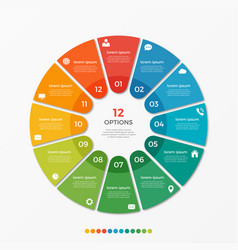 Timeline chart infographic design for data Vector Image