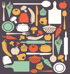 Kitchen pattern Royalty Free Vector Image - VectorStock