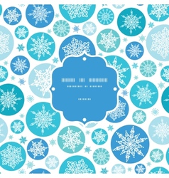 Falling snow frame corner pattern background Vector Image