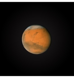 High quality space planet galaxy astronomy mars Vector Image