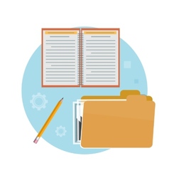 Spiral notebook Royalty Free Vector Image - VectorStock