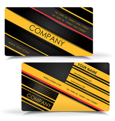 Press id card design template Royalty Free Vector Image