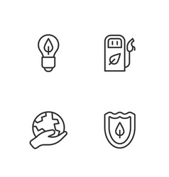 Leaf ribbon shield template blank Royalty Free Vector Image