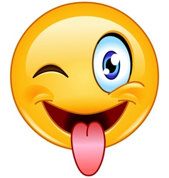 Tongue Out Emoticon Vector By Yayayoy Image 315692 Vectorstock