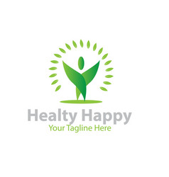 Therapy health logo designs icon Royalty Free Vector Image