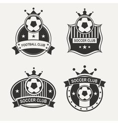 Sports crest emblem set Royalty Free Vector Image