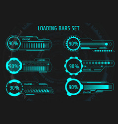Hud futuristic info boxes and interface borders Vector Image