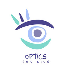 Kid eye Royalty Free Vector Image - VectorStock