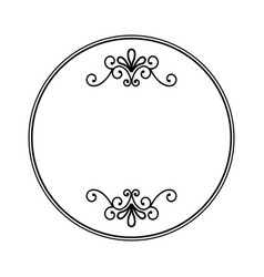 Circle seal stamp frame Royalty Free Vector Image