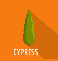 Cypress tree icon simple black style Royalty Free Vector