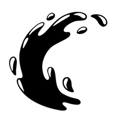 Stylized water splash Royalty Free Vector Image