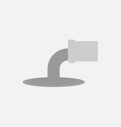 Waste sewage water pollution pipe city Royalty Free Vector