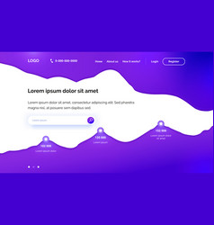 Login page purple gradient sign in form Royalty Free Vector