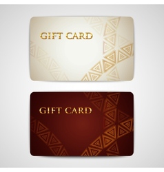 Stylish golden premium business card design Vector Image