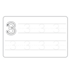 Flash card collection for numbers Royalty Free Vector Image