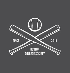 Baseball logo and insignia Royalty Free Vector Image