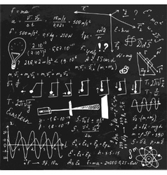 Physics round blue science and education Vector Image