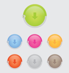 Download button Royalty Free Vector Image - VectorStock