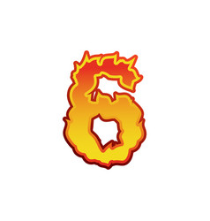 Tattoo fire font flame alphabet fiery letters Vector Image