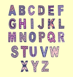 Funny letters Royalty Free Vector Image - VectorStock