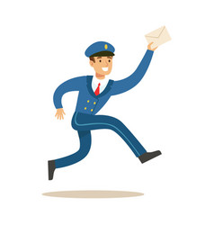 Postman character Royalty Free Vector Image - VectorStock