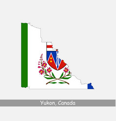 Canada map flag Royalty Free Vector Image - VectorStock