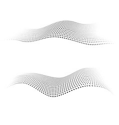 Wave dots pattern Royalty Free Vector Image - VectorStock