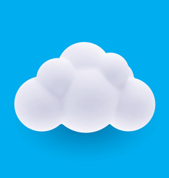 Bubble cloud icon on white background for design Vector Image