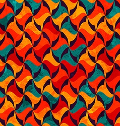 Rainbow color geometric seamless pattern Vector Image