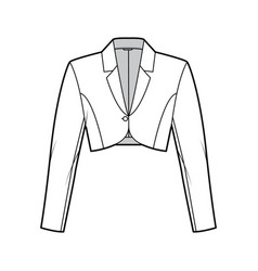 Bolero jacket technical fashion Royalty Free Vector Image