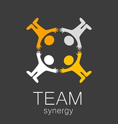 Team synergy logo Royalty Free Vector Image - VectorStock