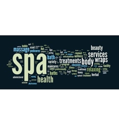 Test word for education with icons flat design Vector Image