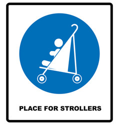 Blue parking sign on Royalty Free Vector Image