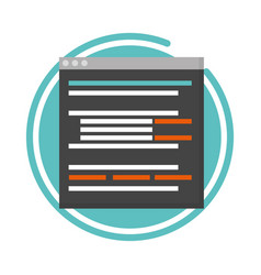 Program coding website Royalty Free Vector Image