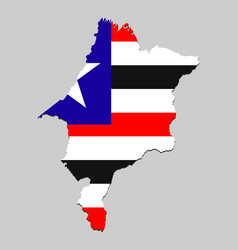 Map with national flag Royalty Free Vector Image