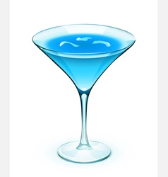 Cocktail blue Royalty Free Vector Image - VectorStock