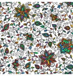 Seamless sunny floral pattern Royalty Free Vector Image