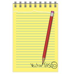 Old paper notebook Royalty Free Vector Image - VectorStock